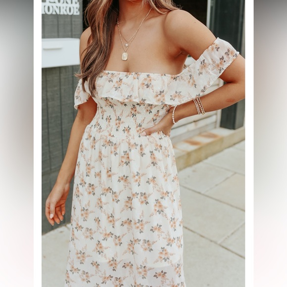 Magnolia | Dresses | Onoff The Shoulder Maxi Dress | Poshmark